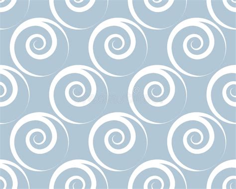 Seamless Air Pattern Of Spirals And Curls Ornament For Fabrics And Packaging Stock Vector