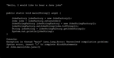 Hello Id Like To Hear A Java Joke Rprogrammerhumor