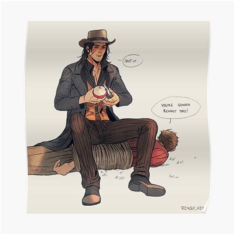 John Marston From Rdr2 Poster For Sale By Gothicringo Redbubble