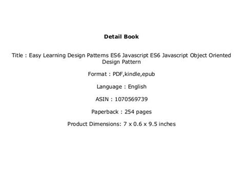 Learning Javascript Design Patterns