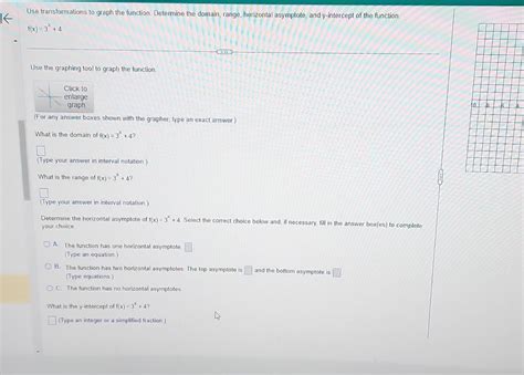 Solved Use Transformations To Graph The Function Determine