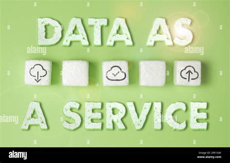 Sign Displaying Data As A Service Business Idea Act Of Securing And To Storing Data For Long