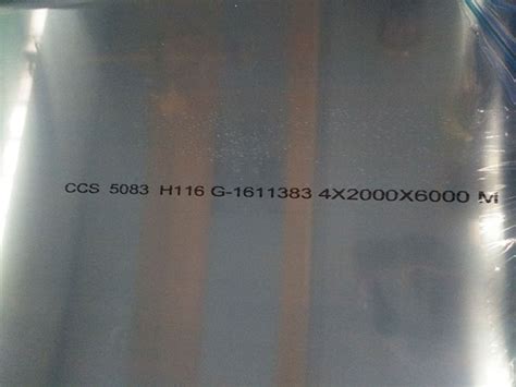 Aluminum Alloy 5083 H111 H112 H116 Sheet Plate
