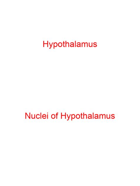 Hypothalamus Pdf Fever Thermoregulation