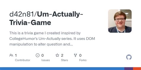 Github D42n81um Actually Trivia Game This Is A Trivia Game I Created Inspired By