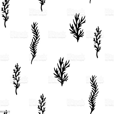 자연 원소가 원활합니다 벡터 추상 그래픽 디자인 매끄러운 벡터 플로럴 패턴 흰색 추상 텍스처 손으로 그린 스케치 낙서 세트 요소 고풍스런에 대한 스톡 벡터 아트 및 기타