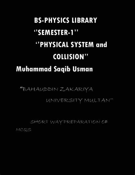 Doc Bs Physics Library Semester 1 Physical System And Collision