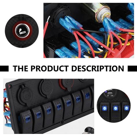 5454548191079606673 8 позиційний перемикач панелі перемикача розетки вольтметра купити на