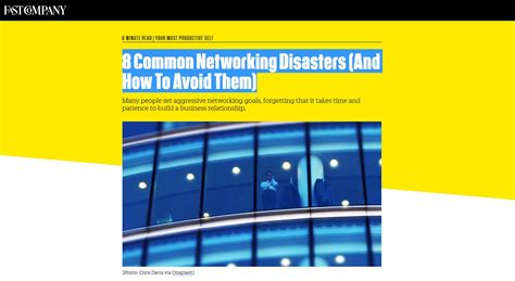 8 Common Networking Disasters And How To Avoid Them
