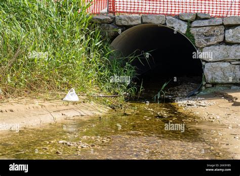 A Discharge Of Sewage On The Beach During Daytime Stock Photo Alamy
