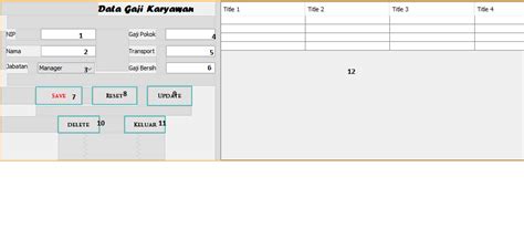 cara membuat aplikasi form penggajian pengawai pada java netbeans mysql
