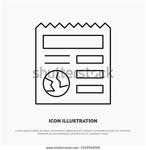 Basic Document Globe Ui Line Icon Stock Vector Royalty Free 1419966068 Shutterstock