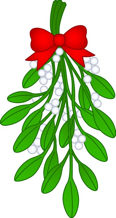 Mistletoe Christmas Kiss Santa Claus Clip Art Mistletoe Cliparts