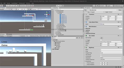 pushing objects in unity to complete puzzles by esteban ibarra nerd