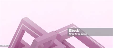 추상 적 배경 보라색에 미래지향적 인 기하학적 모양에 대한 화살표와 성공 배너 웹 사이트 복사 공간 포스터 카드 3d 렌더링 3차원 형태에 대한 스톡 사진 및 기타 이미지