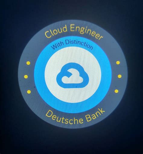 Arijit Aich On Linkedin Happy To Share The Cloud Certification From Deutsche Bank