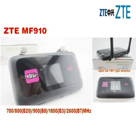 Zte Mf G Lte Mobile Wifi Wireless Pocket Hotspot Router Modem Plus Pcs Antenna In Wireless