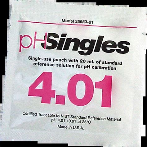 Buffer Solution Singles 20 Pack Sartell Instrumentation
