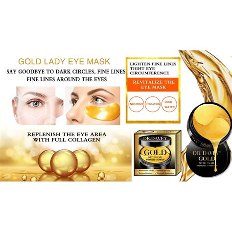 Комплект Маска за очи Dr Davey Със златни частици хидрогел екстракт