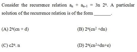 Mathematical Logic Recurrence Relation