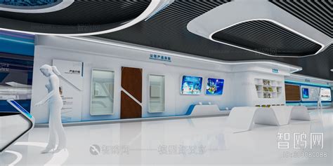 Modern Exhibition Hall 3d Model Download Model Id 303080088 1miba