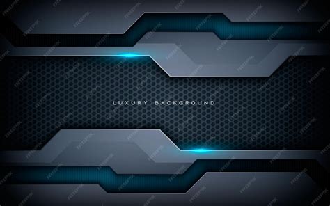 Premium Vector Luxury Dimension Dark Background Texture Overlap Layers