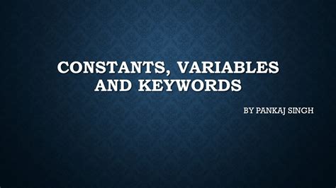 Constants Variableskeywords In C C Tutorial In Hindi 3 Youtube
