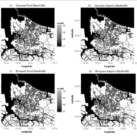 the concept of a spatial kernel used in geographically weighted
