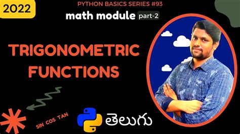 93 Python Trigonometric Functions In Telugu Python Math Module In