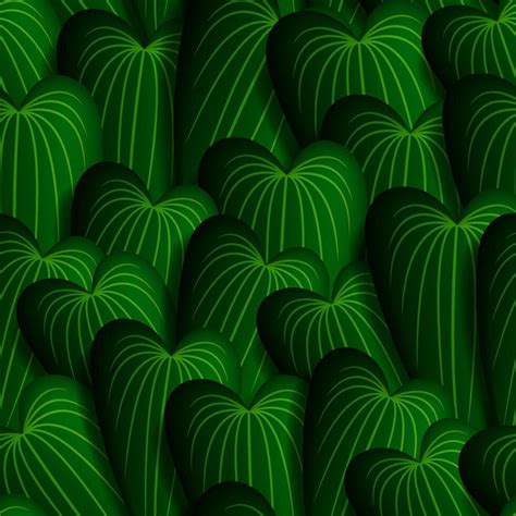 Green Floral And Plant Seamless Pattern Background 40974669 Vector Art