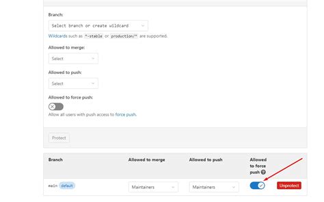 Branch Fix Gitlab Error You Are Not Allowed To Push Code To Protected Branches On This