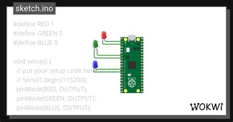 Pi Led Pinmode Wokwi Esp32 Stm32 Arduino Simulator