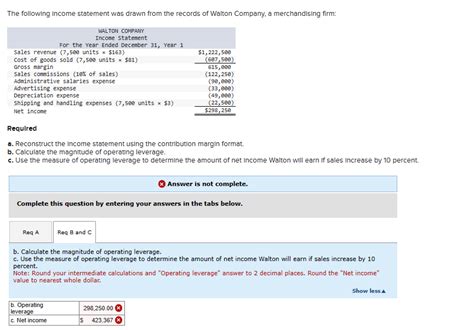 Solved Requlred A Reconstruct The Income Statement Using