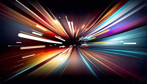 Premium Ai Image Abstract Colorful Speed Background With Lines Generate Ai