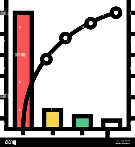 Pareto Chart Color Icon Vector Illustration Stock Vector Image And Art