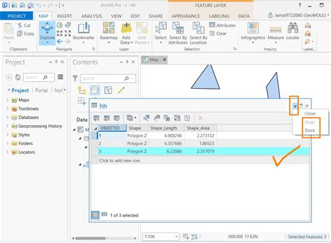 Solved Attribute Table In Arcgis Pro Appears To Be Undock Esri Community