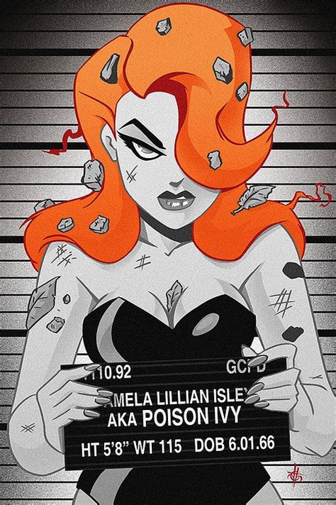 Poison Ivy Mugshot Elblackbat Poison Ivy Character Poison Ivy Batman Poison Ivy