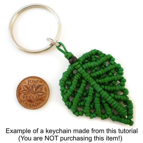 Chinese Knot Leaf Keychain Tutorial Macrame Leaf Openwork Decorative Key Ring Holder Fob