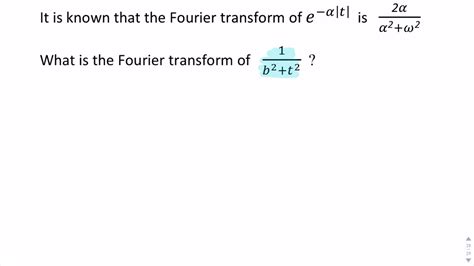 Multiplication Property Of Fourier Transform