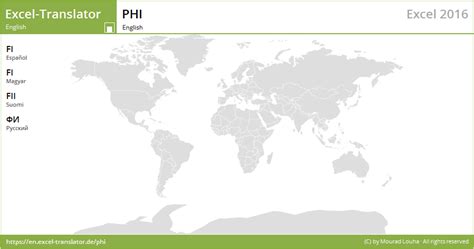 Phi • Excel Translator