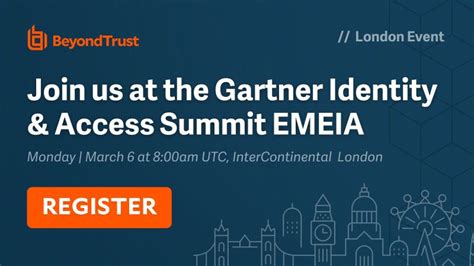 Gartner Identity And Access Management Summit Emeia Beyondtrust Daniel Morgan