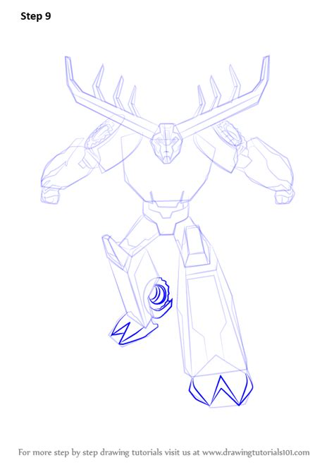 How To Draw Thunderhoof From Transformers Transformers Step By Step