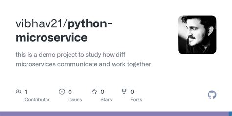 Github Vibhav21python Microservice This Is A Demo Project To Study