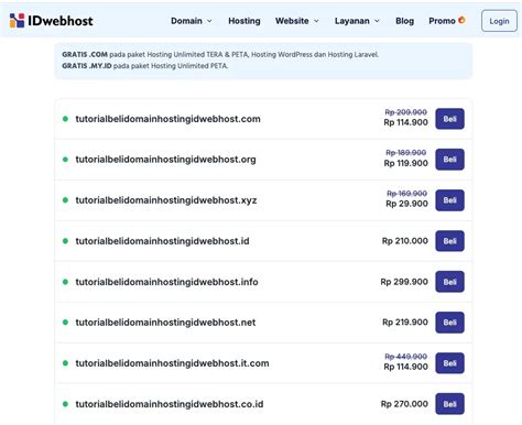 Cara Order Domain Hosting Idwebhost Terbaru