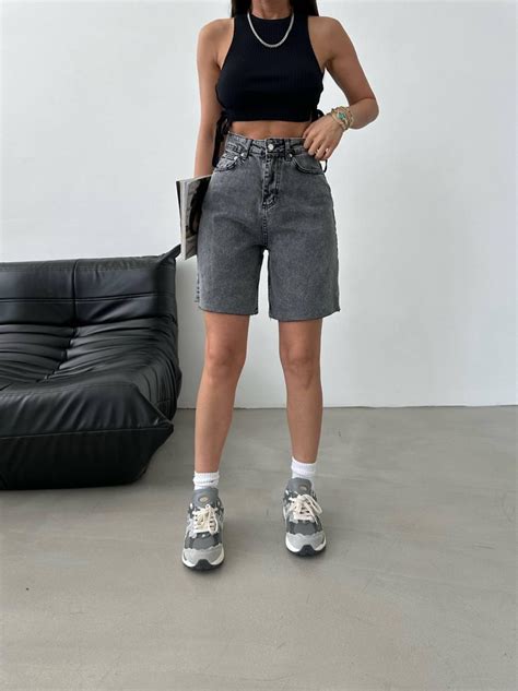 Жіночі джинсові шорти 38 сірі від продавця Fashion Insight в інтернет магазині Rozetka