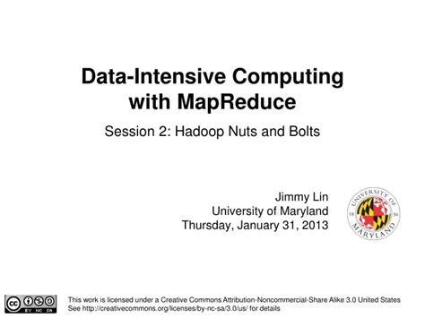 Ppt Data Intensive Computing With Mapreduce Powerpoint Presentation