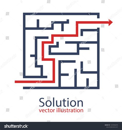 Problem Solution Vector Design Illustration Businessman Stock Vector Royalty Free