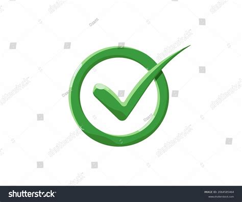 Vector Illustration Green Check Mark Icon Stock Vector Royalty Free 2064585464 Shutterstock