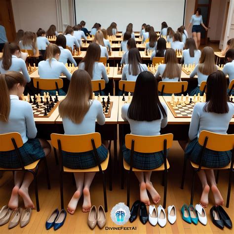 Girls Shoeplay At College Chess Tournament By Divinefeetai On Deviantart