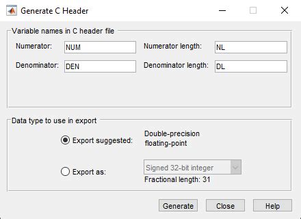 Using Filter Designer MATLAB Simulink